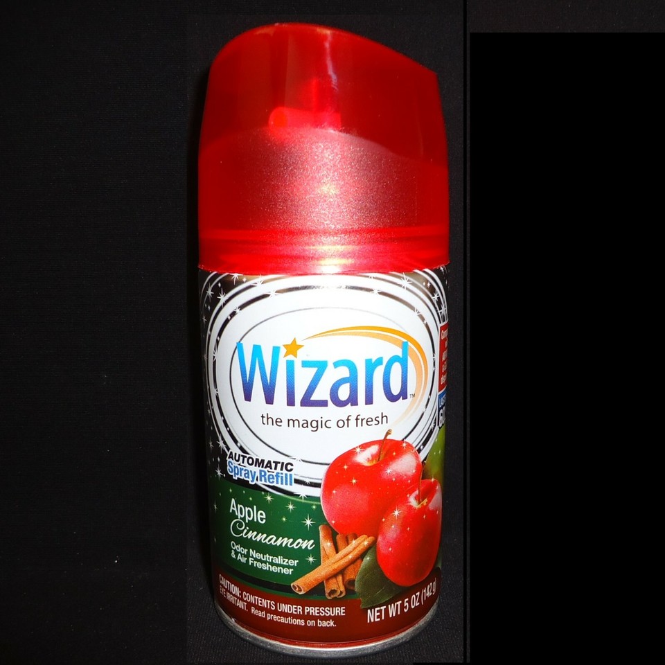 12 Wizard Automatic Spray Refills Apple Cinnamon 5 oz SEE NOTE ...