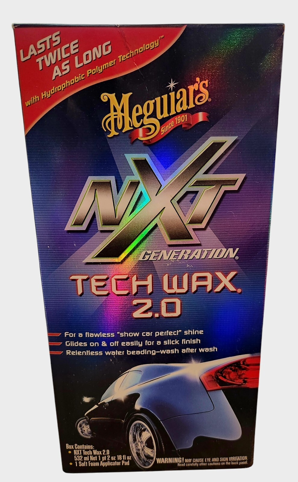 Meguiars NXT Generation Tech Wax 2.0 w/ soft foam applicator pad ~ 18 ...