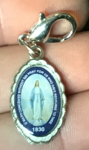 NEW Immaculate Heart of Mary "1830" 1" medal charm | eBay