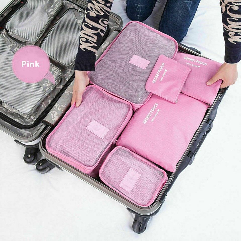8 Colors Waterproof Clothes Storage Bags Packing Travel Luggage ...