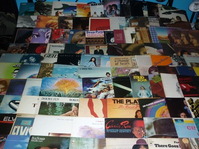 VINYL LPs 70s 60s ROCK POP COMBINED POSTAGE RECORD COLLECTION JOB LOT ...