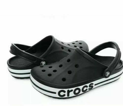 Crocs Unisex Bayaband Clogs Black White Sandals - 205089066 for sale ...