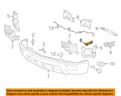 GM OEM 14-15 Silverado 1500 Bumper Components-Outer Bracket Bracket ...