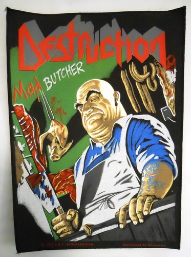 Destruction Back Patch - Mad Butcher Vintage but New! - 1986 Thrash ...