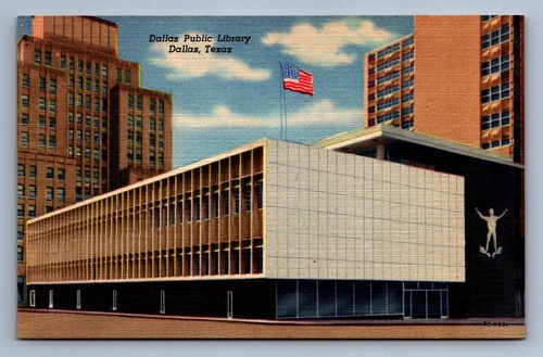 Postcard Vtg Texas Dallas Public Library Educational Building | eBay