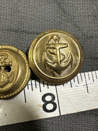 VINTAGE Metal US Navy Anchor Buttons 5 In Lot | eBay