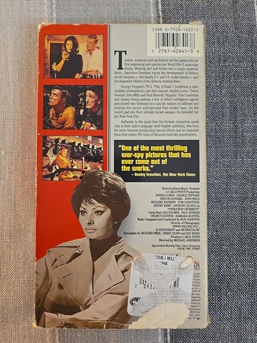Operation Crossbow VHS 1965 Sophia Loren George Peppard (Ex-rental) | eBay
