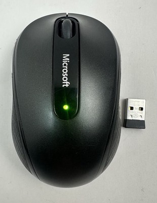 Microsoft Wireless Mobile Mouse 4000 Model 1383 W/ Dongle ( No Battery ...