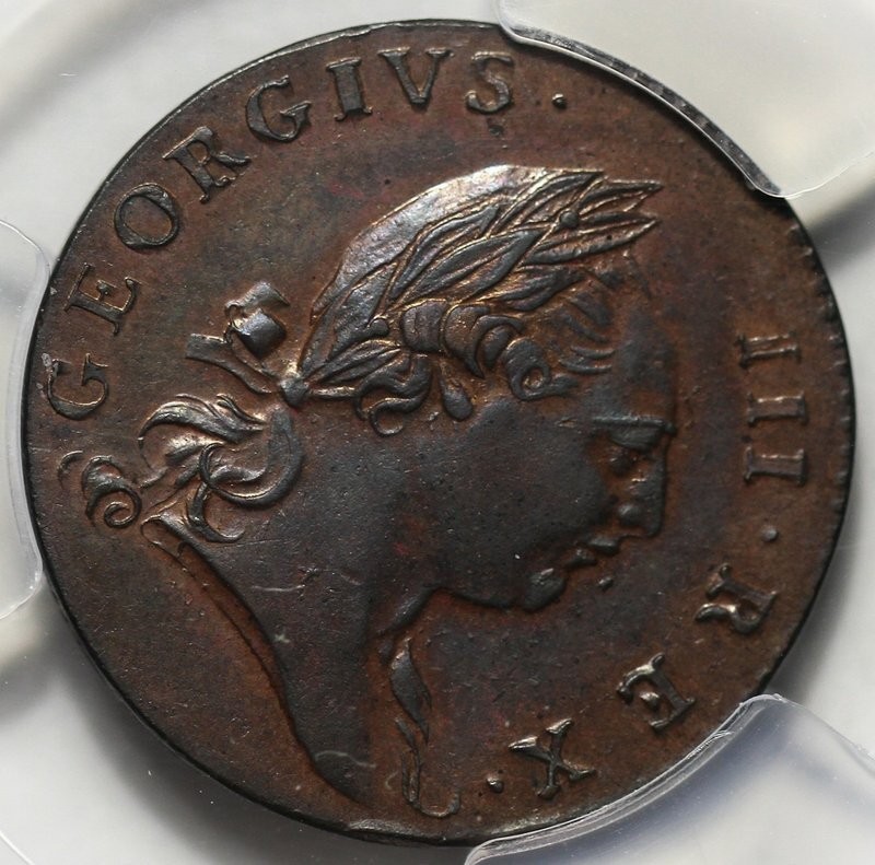 1773 Virginia Halfpenny, Period (PCGS UNC Details) - Colonial Copper ...