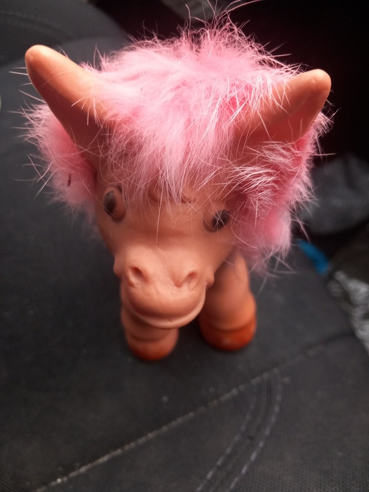 Rare Vintage horse troll with original pink hair. | eBay UK