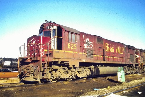 LEHIGH VALLEY C-C 625 buckeye yd columbus oh 10-76 agfachrome train ...
