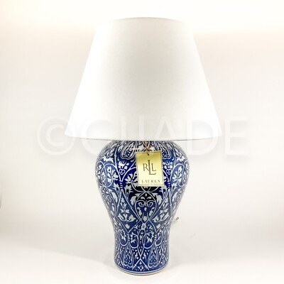 Lauren Ralph Lauren Porcelain Floral Big 28" Table Lamp + Shade Blue ...