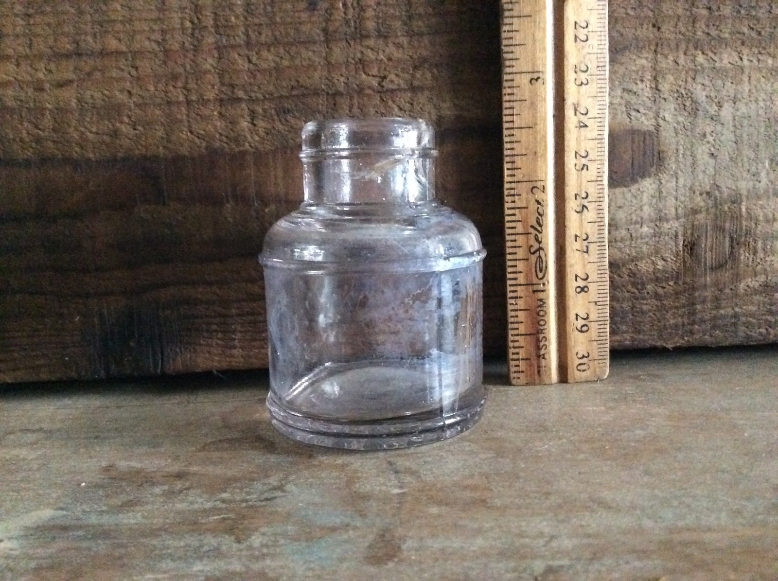 Vintage Antique Glass Ink Bottle , Embossed Lettering, Carters 7 1/2 ...