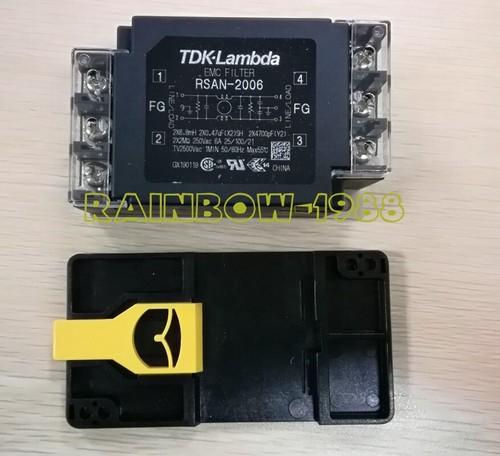 1pcs TDK-Lambda EMC Power Filter RSAN-2006 6A 250VAC with guide rail | eBay