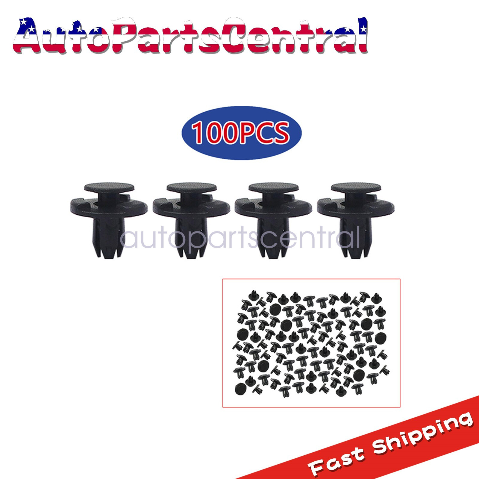 100Pcs Cowl Bumper Fender Liner Push Clips Fit for Nissan Infiniti ...