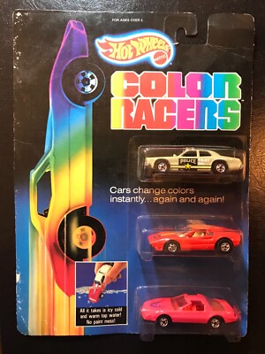 1987 Hot Wheels Color Racers 3-Pack - Police Taxi, Ferrari 308 ...