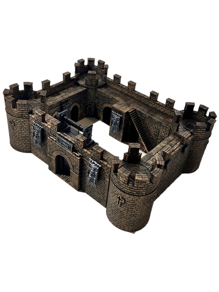 Castle Toy Set Roll Playing Knights Game Kids Model Building Accessory ...