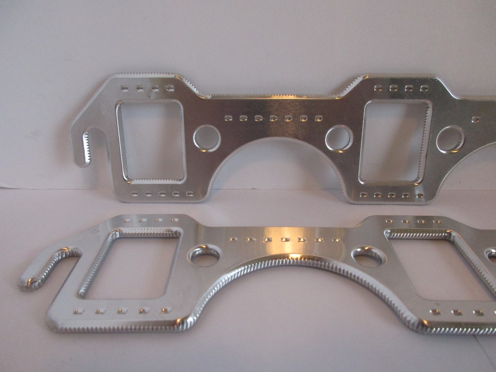SMALL BLOCK FORD ALUMINUM RECTANGLE HEADER EXHAUST GASKETS REUSABLE sbf ...