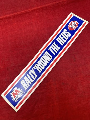 Vintage Cincinnati Reds 1970s Marathon MLB Baseball Bumper Sticker ...