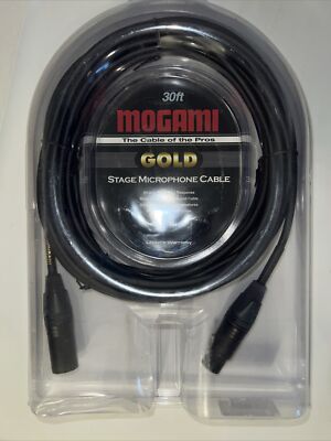 Mogami Gold Stage Microphone Cable - 30 foot NEW IN BOX | eBay