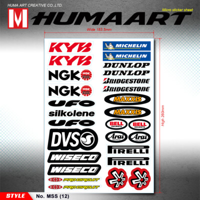 Quality Sticker RC Racing Decal Vinyl Decor Graffiti for R/C Car Boat ...