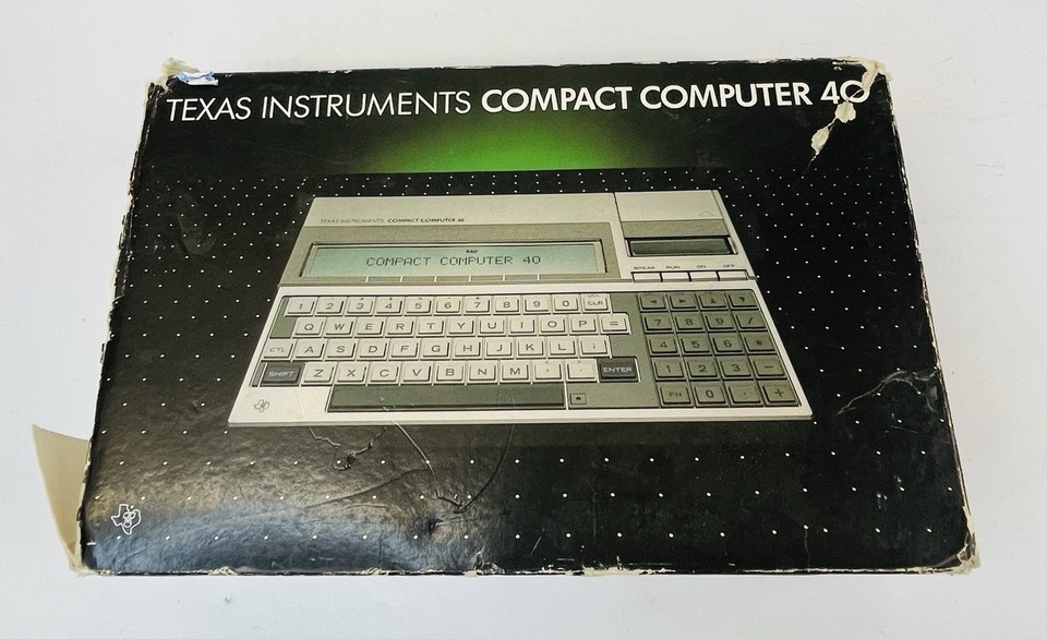 Texas Instruments Compact Computer 40 with Original Box And Manual. | eBay