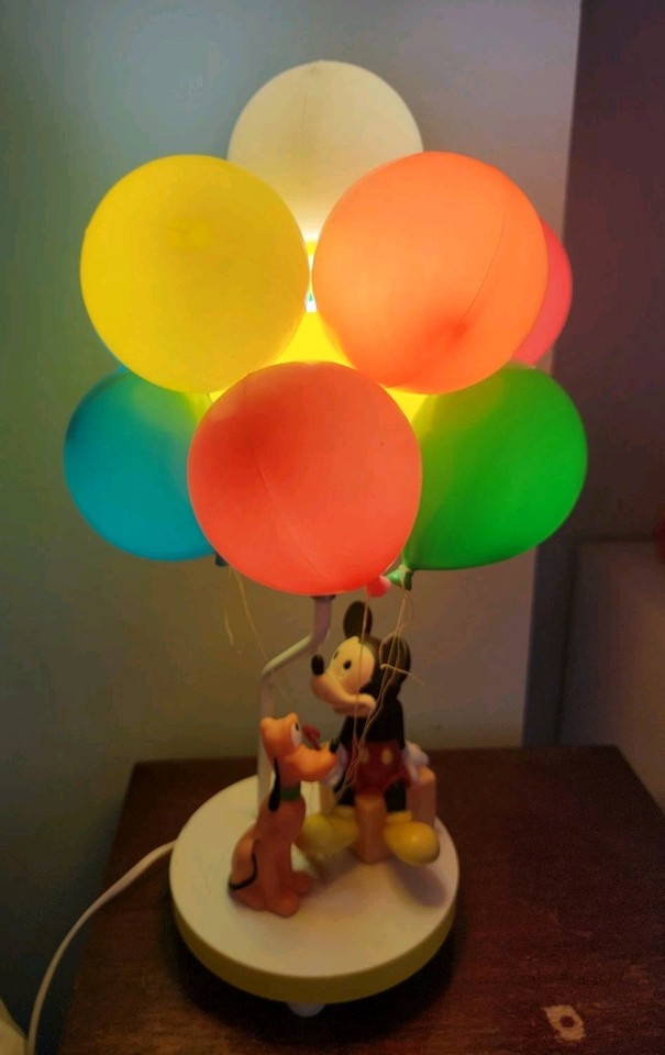 Disney Mickey Mouse Pluto Balloon Lamp/Nightlight By Dolly WORKS | eBay