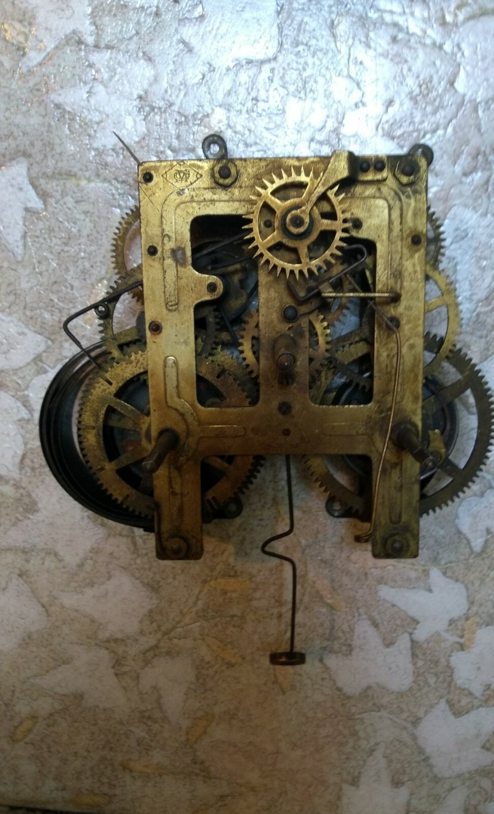 Antique Clock Movement For Parts Or Repair. | eBay