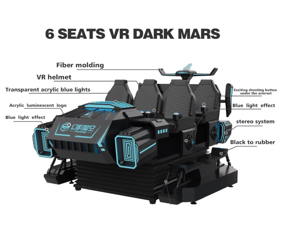 Commercial Virtual Reality Dark Mars 9D Simulator 360 degree VR Arcade ...