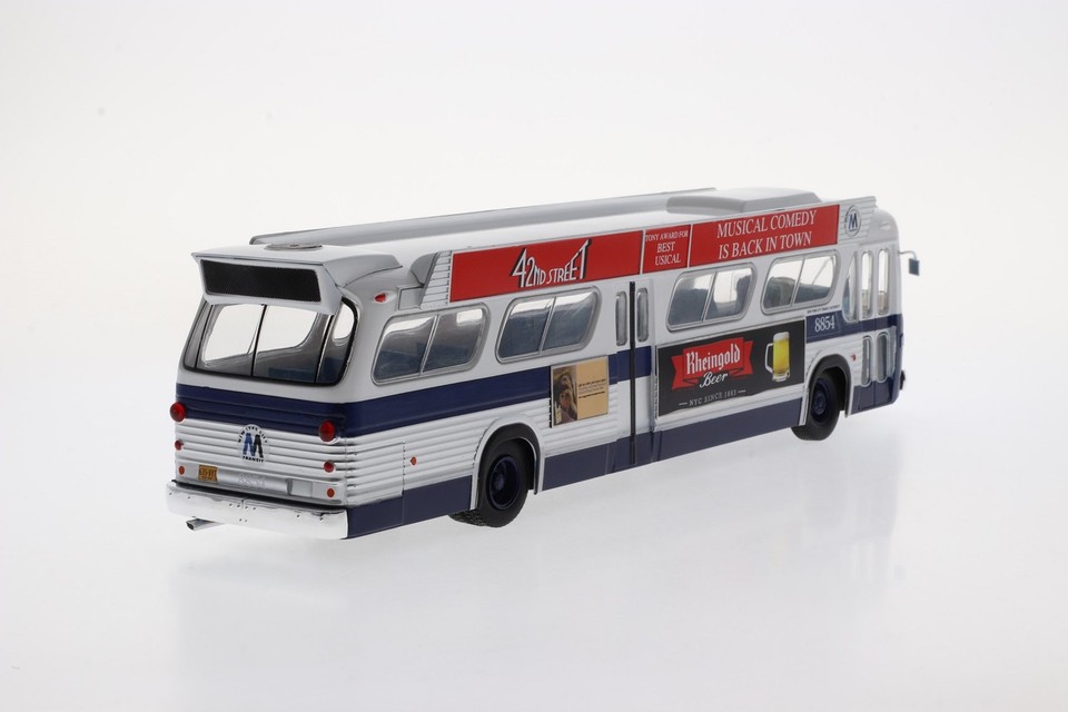 Rare GM Fishbowl bus New York City Transit bus w/wings 1/43 Scale ...
