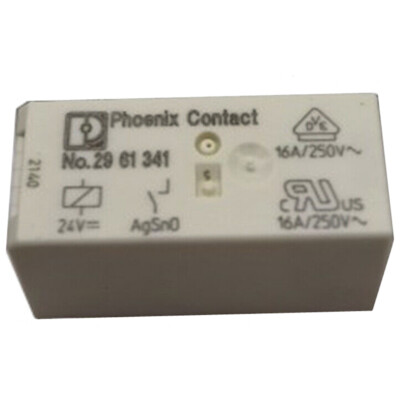 2Pcs Phoenix NO.2961341 24VDC Power Relay 16A 250VAC 6Pins REL-MR-24DC ...