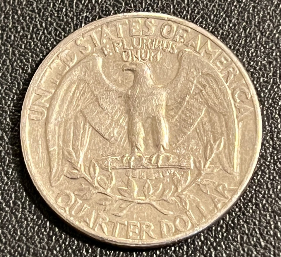 1965P Washington Quarter Obverse Strike Through Error Foreign Object ...