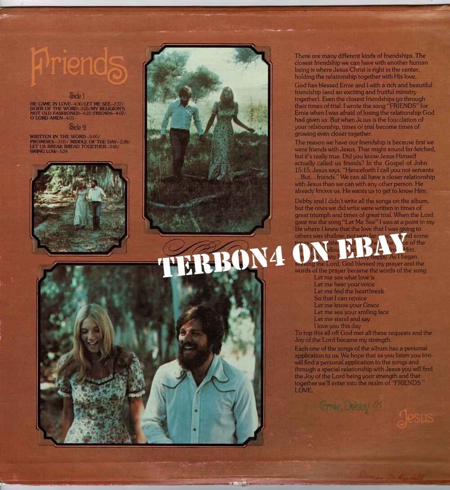 Ernie Rettino Debby Kerner I Call You Not Servants But Friends lp ...