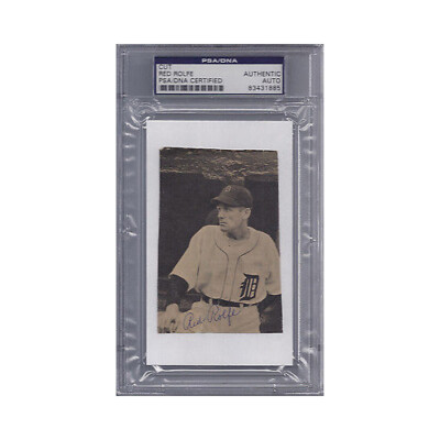 Red Rolfe Signed Cut Photo - PSA DNA | eBay