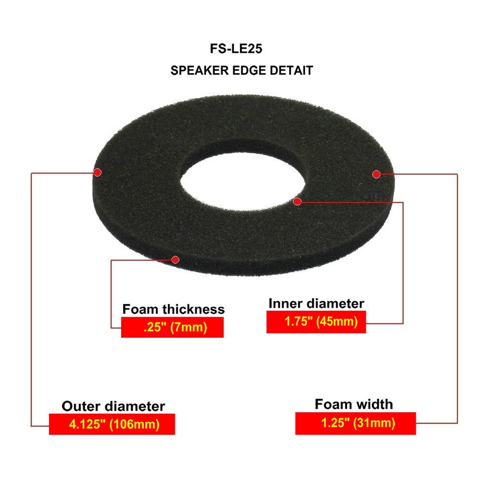 4Pcs Design Foam Trim Tweeter Repair Kit For JBL LE25, FSK-LE25 L88A ...