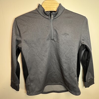Callaway Quarter Zip Golf Pullover Logo Charcoal Gray Mens Size XXL 2XL ...