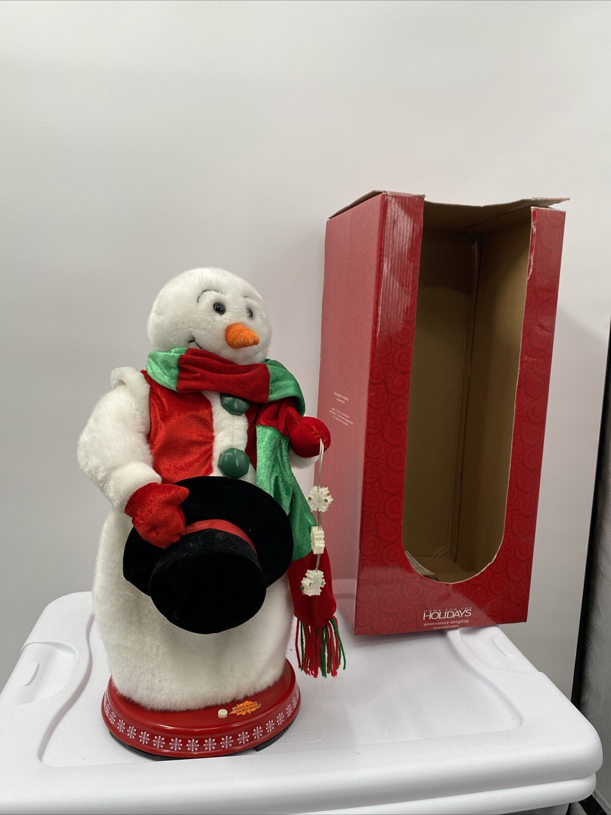 Gemmy Snowflake Spinning Snowman Animated Musical Dancing Snow Miser ...