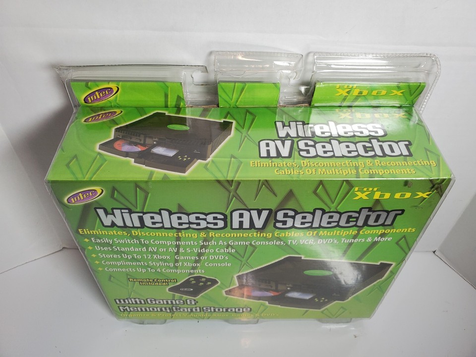 NEW Intec Wireless AV Selector For Original Xbox - Factory Sealed | eBay