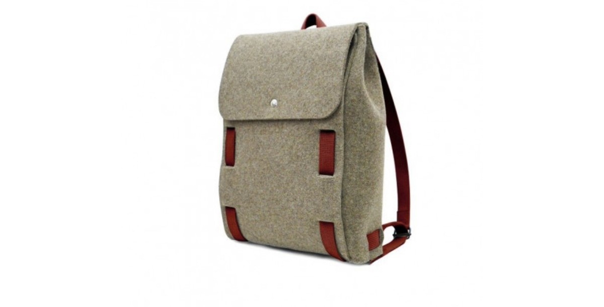 Lasso Bag Backpack 15” Brown-Brick Red Made In France Lasso Bag Backpack 15” Brown-Brick Red Made In France