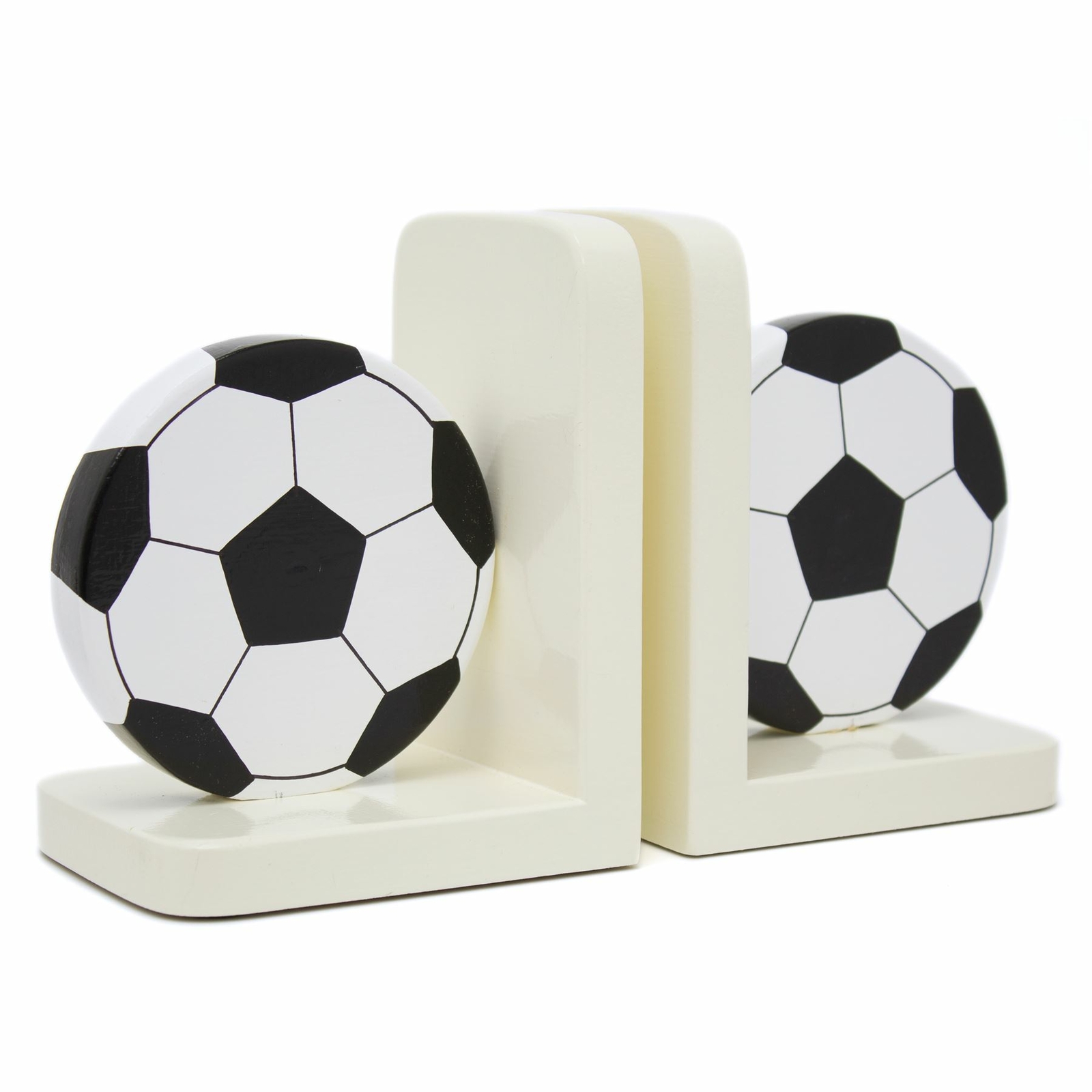 Football Ball Wooden Bookends For Kids | Childrens Book Ends | Hand ...