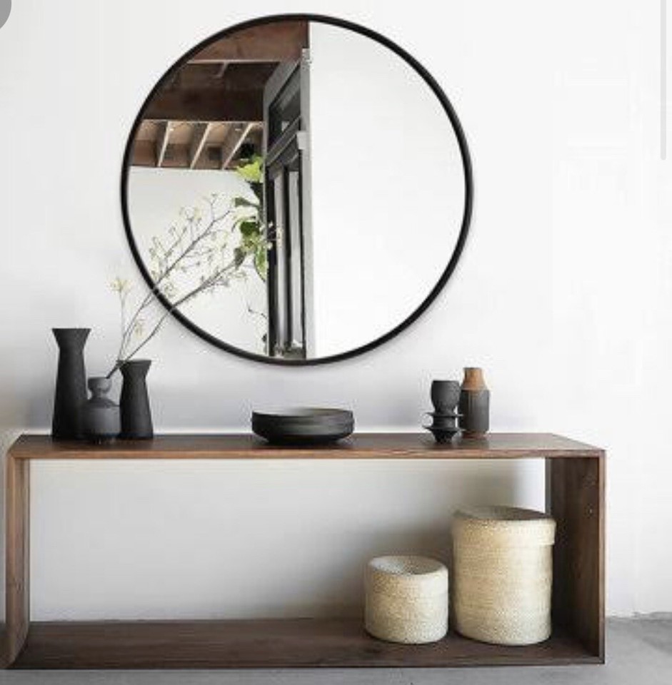 32" Round Decorative Wall Mirror (4 Colors) - Free Shipping & Free ...