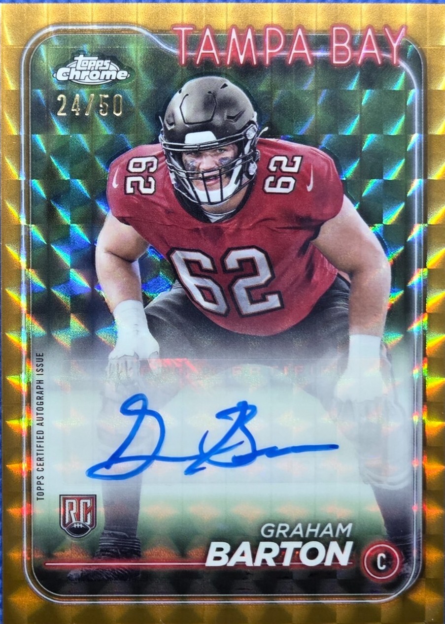 2024 Topps Chrome - Rookie Autographs Graham Barton #RA-GBA Gold ...
