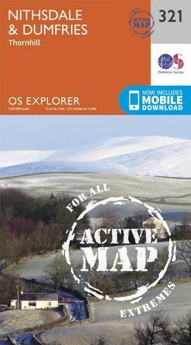 Nithsdale and Dumfries (Map) OS Explorer Active Map (UK IMPORT) | eBay