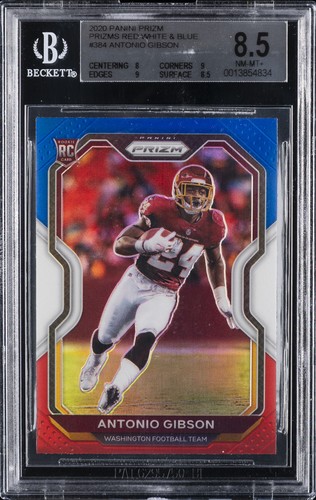 2020 PANINI PRIZM RED/WHITE/BLUE PRIZM #384 ANTONIO GIBSON BGS 8.5 | eBay