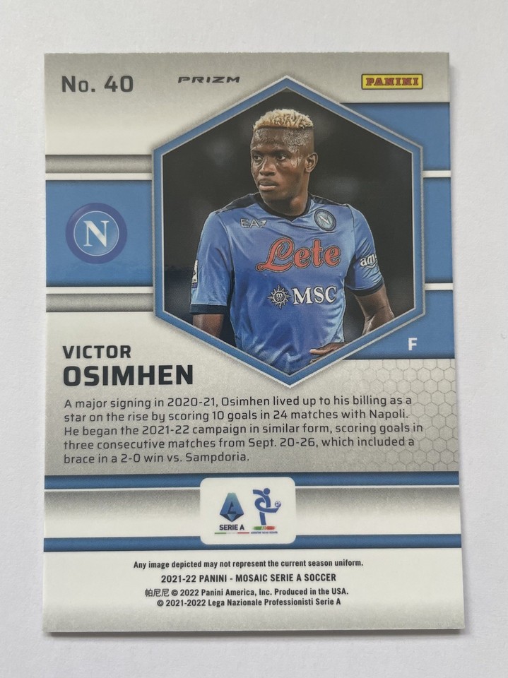 VICTOR OSIMHEN RED/GREEN CHOICE MOSAIC SP - 2021/22 PANINI MOSAIC | eBay