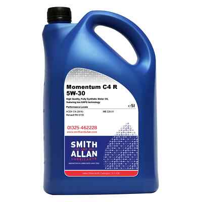 5W-30 Fully Synthetic Engine Oil ACEA C4 Renault RN 0720 MB 226.51 5 ...
