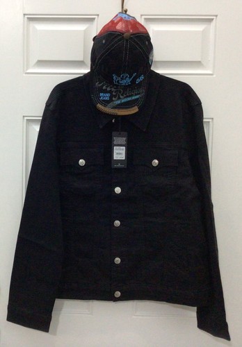 TRUE RELIGION SN DENIM TRUCKER JACKET Size L With TRUE RELIGION TRUCKER ...