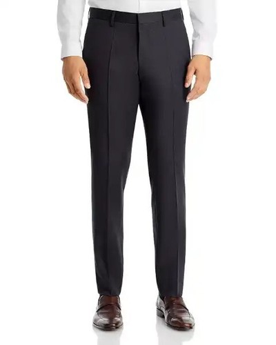 Hugo Boss men's Genius Wool Slim Fit Suit Pants - size 38R - Dark Grey ...