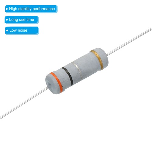 30Pcs 3W 0.3 Ohm 5% Tolerance Carbon Film Resistor, Axial Lead ...