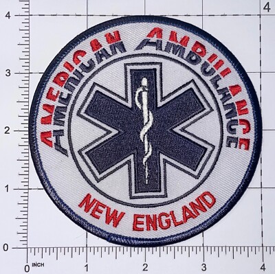 EMT American Ambulance New England Patch Iron-On/Sew-On New A704 | eBay